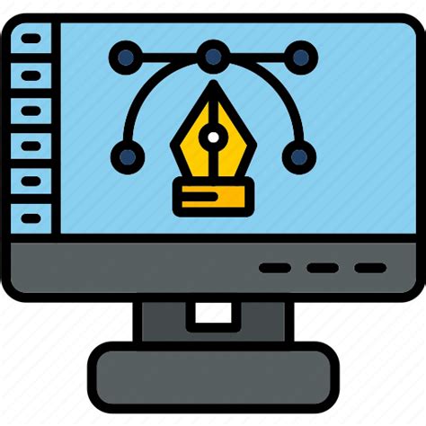 Vector Pen Tool Bezier Curve Icon Download On Iconfinder