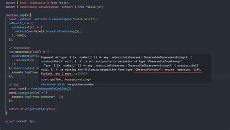 Observable Cannot Read Property Isstopped Of Undefined · Issue 554 · Solidjssolid · Github