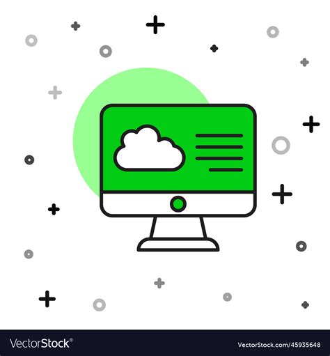 Filled Outline Weather Forecast Icon Isolated Vector Image