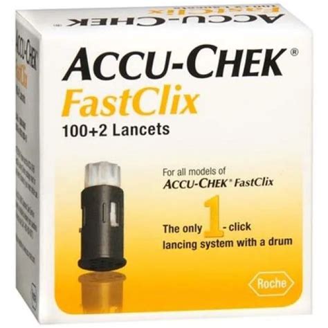 Accu Chek Fastclix Lancet 30g Drum 102 Count Health Supply 770