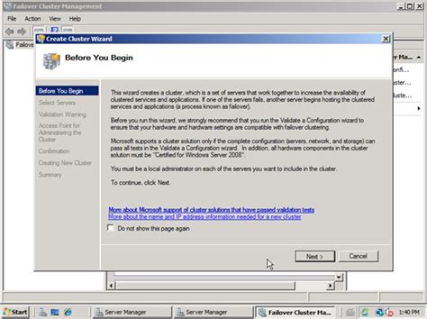 building a cluster with hyper v and server core part 3 and creating a