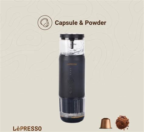 Lepresso Portable Espresso Coffee Machine With Thermal Meter Self