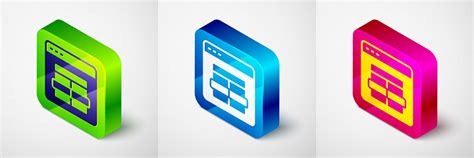 등각 투영 mysql 코드 아이콘이 회색 배경에 분리되어 있습니다 웹 사이트 디자인을 위한 html 코드 기호입니다 사각형 버튼