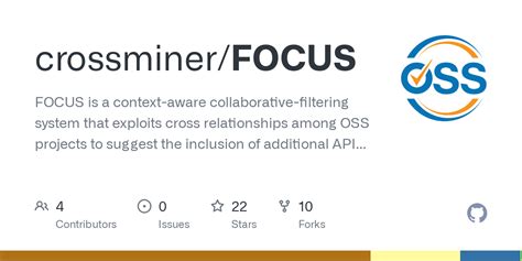 Github Crossminer Focus Focus Is A Context Aware Collaborative Filtering System That Exploits