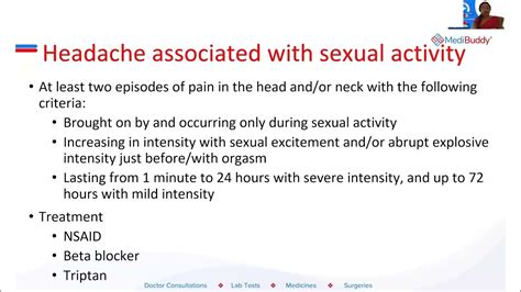 Treating Headache During Sexual Activity Dr Adrija Cme Session Medibuddy [19 20] Youtube