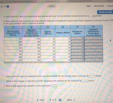 The Data In Columns 1 And 2 In The Table Below Are For A Private Closed