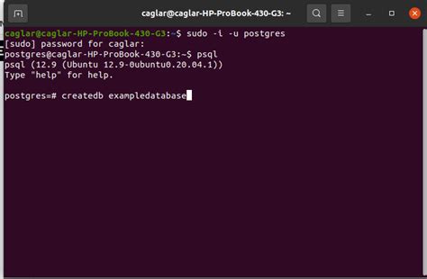 How To Create A Postgresql Database On Ubuntu 2004 Dev Community