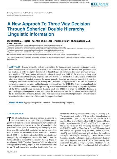 Pdf A New Approch To Three Way Decision Through Spherical Double