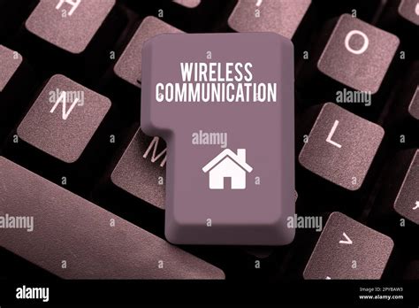 Text Sign Showing Wireless Communication Business Idea Methods Of
