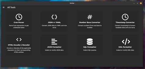linux version of devtoys a swiss army knife for developers