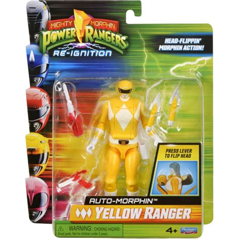 Power Rangers Auto Morphin Ranger Figure Yellow Afterpay