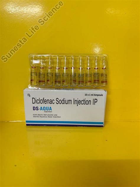 Diclofenac Sodium Ds Aqua Injection Purity 9999 At Rs 28 In