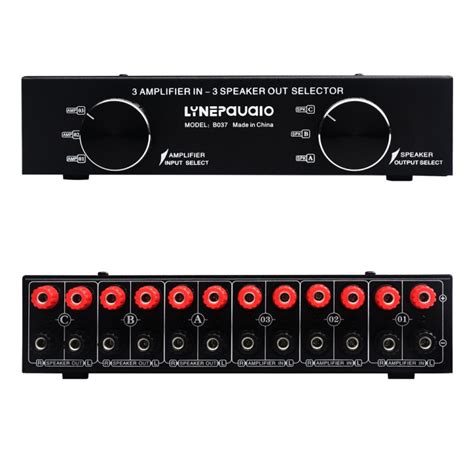 b037 3 input 3 output power amplifier and speaker switcher speaker