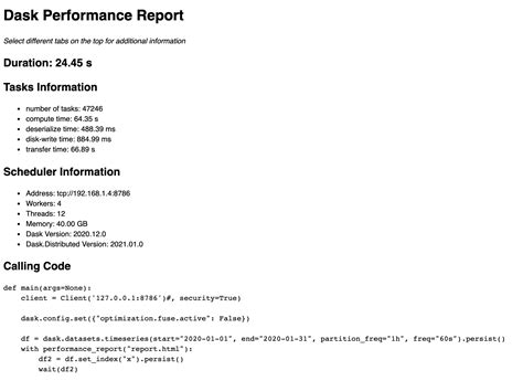 profiling scheduler performance · issue 4443 · dask distributed · github