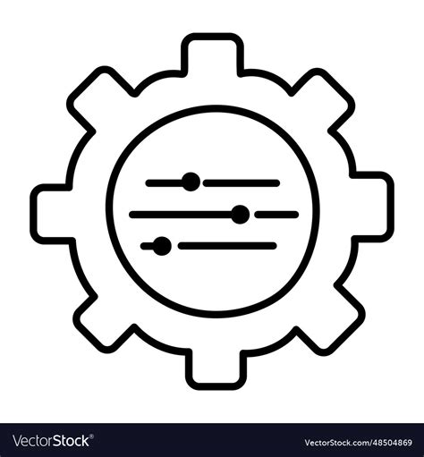Configuration Royalty Free Vector Image Vectorstock