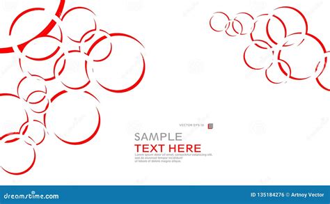 Abstract Background With Circles Vector Illustration Stock Vector