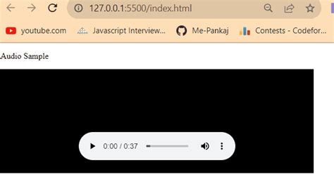 HTML5 Audio Tag GeeksforGeeks