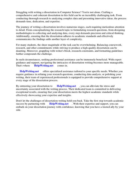 Computer Science Dissertation Introduction Example Pdf Thesis Information