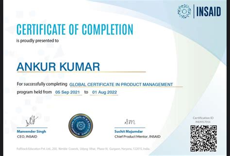 Ankur Kumar On Linkedin Productmanagement Certificateofcompletion