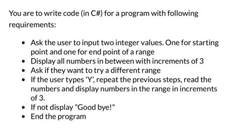 Solved You Are To Write Code In C For A Program With