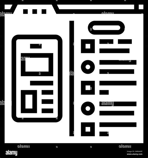 Usability Testing Ux Ui Design Line Icon Vector Illustration Stock Vector Image And Art Alamy