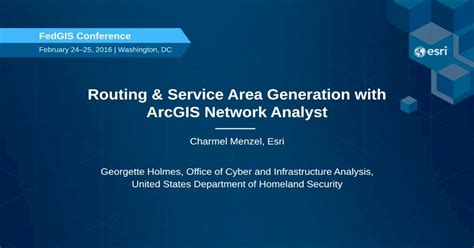 Pdf Routing And Service Area Generation With Arcgis Network Analyst