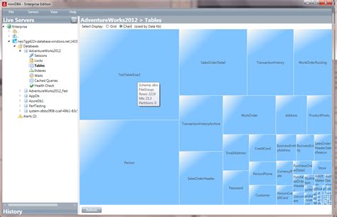 Azure Sql Database Tables