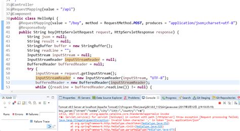Post异常500 Invalid Token Character In Token Json Applicationjson Csdn社区