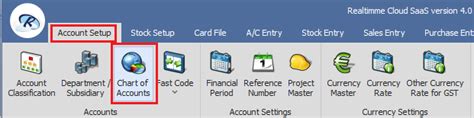 Chart Of Account COA List Export To Excel