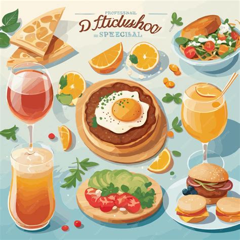 Premium Vector Brunch Vector On A White Background