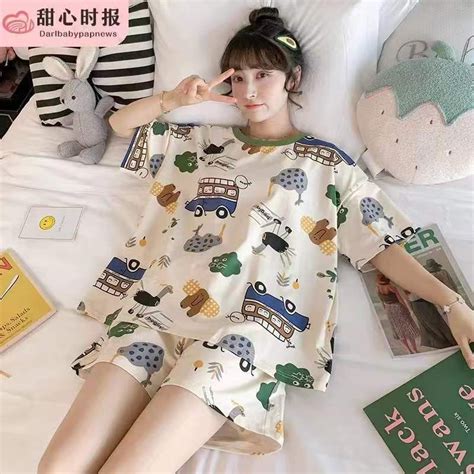 ☁☁棉眠家居生活☁☁【現貨台灣出貨】睡衣 夏季睡衣 棉質睡衣 短袖睡衣 可愛睡衣 卡通睡衣 韓版睡衣 品牌睡衣居家服 蝦皮購物