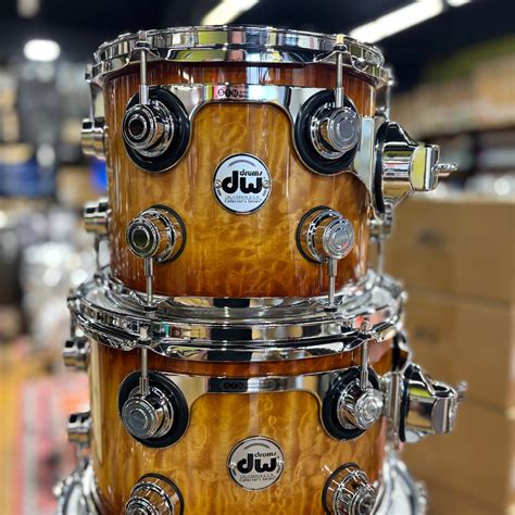 Dw Quilted Maple Almond Burst Shell Pack From Dw