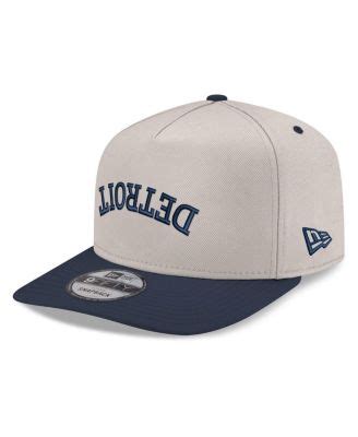 New Era Mens Creamnavy Detroit Tigers Upside Down City Name A Frame
