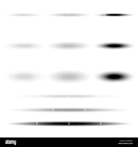 Set Of Transparent Shadows Stock Photo Alamy