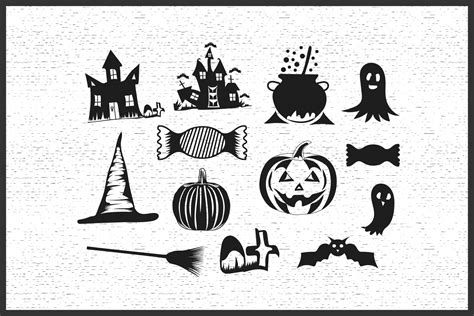 Halloween Vector Elements Set Graphic Graphic By Uniquesvg99 · Creative Fabrica