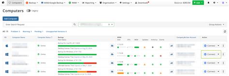 how msp360 connect managed helps with support tasks