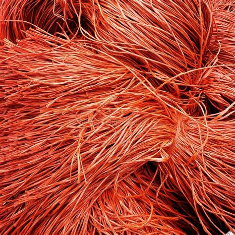 Orange Nylon Baling Twine Cut And Bundled Together Stock Image Image Of Abstract Pattern