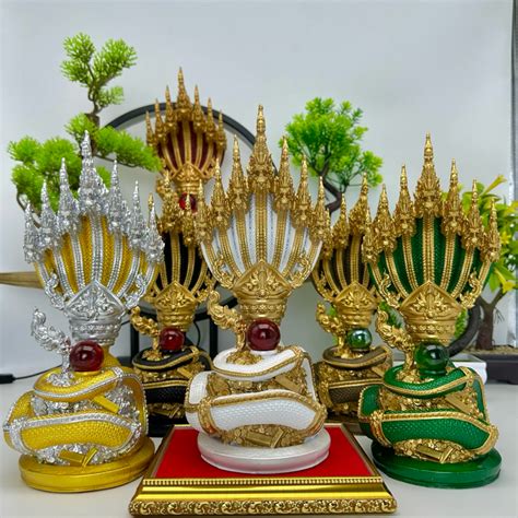 พญานาค7เศียร มวลสารแร่เหล็กน้ำพี้ สูง10นิ้ว พญานาค4ตระกูล แถมฟรีฐานรอง Shopee Thailand