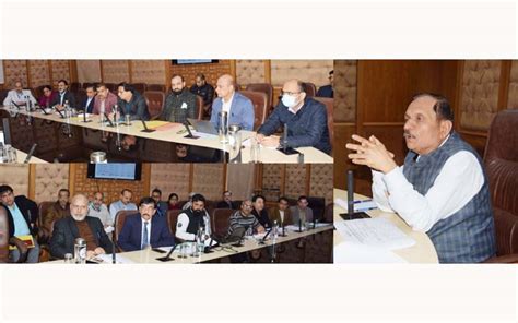 Advisor To Lg Rajeev Rai Bhatnagar Chairing A Meeting On Thursday Dailyexcelsior