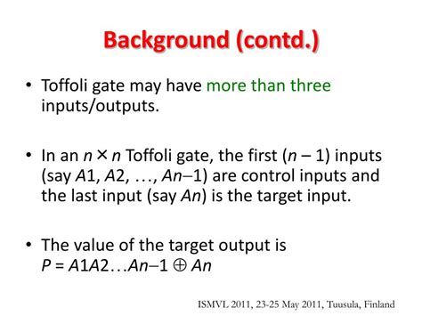Ppt Synthesis Of Reversible Synchronous Counters Powerpoint