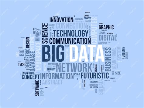 Premium Vector Word Cloud Background Concept For Big Data Internet Technology Network With