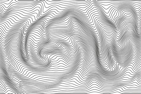 Topographic Lines Abstract Background Contour Lines Pattern Wawy