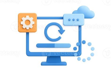 3d Style Update For Simple Computer Interface And Design Concepts