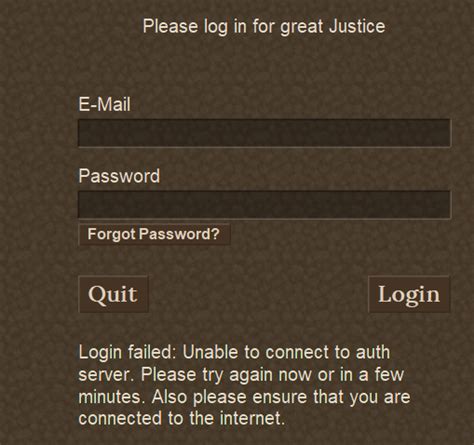 problème de connexion unable to connect to auth server discussion vintage story
