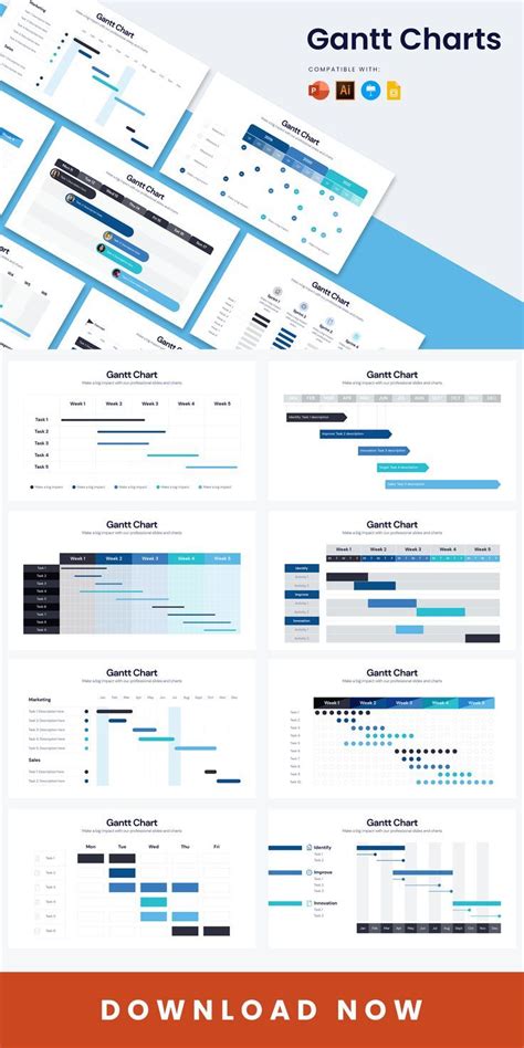 Gantt Charts Powerpoint Templates Artofit