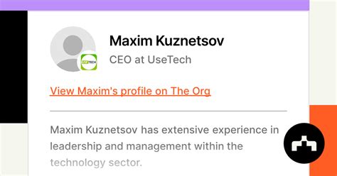 Maxim Kuznetsov Ceo At Usetech The Org