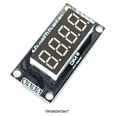 Модуль 7 сегментного индикатора Tm1637 0 36 зеленые символы купить в магазине радиотехники