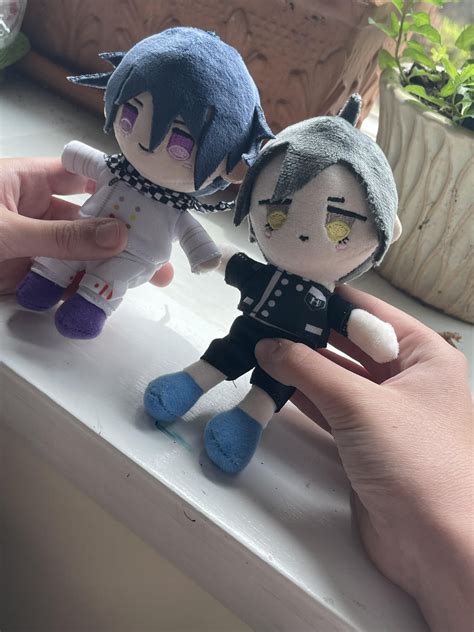 My Friend Bought A Kokichi Plush And Since I Have Shuichi We Couldnt Resist A Photoshoot R