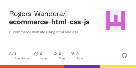 Github Rogers Wanderaecommerce Html Css Js E Commerce Website Using