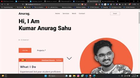 Kumar Anurag On Linkedin Portfoliowebsite Reactjs Frontenddevelopment
